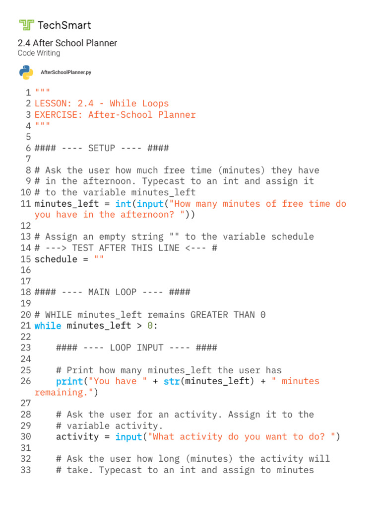 Code - After School Planner | PDF | Computer Programming | Software Engineering