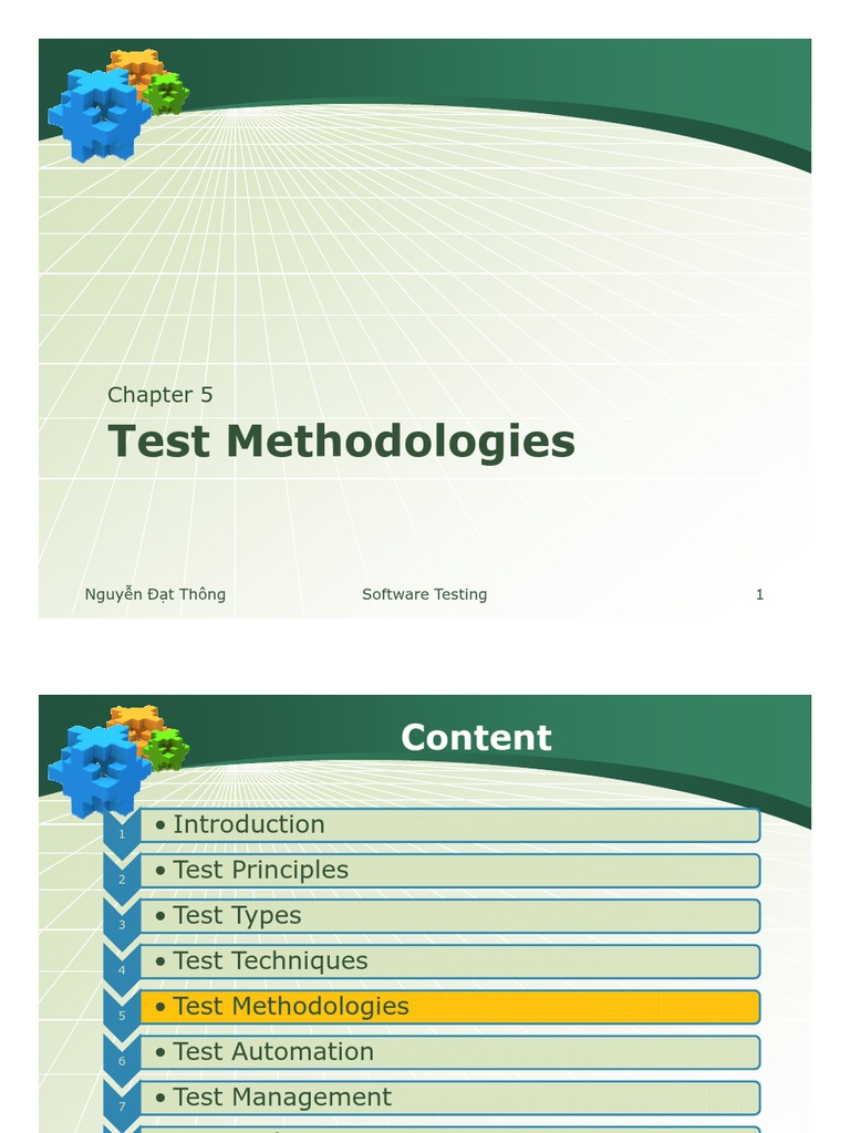 Test Methodologies: Nguyễn Đạt Thông Software Testing 1 | PDF | Agile ...