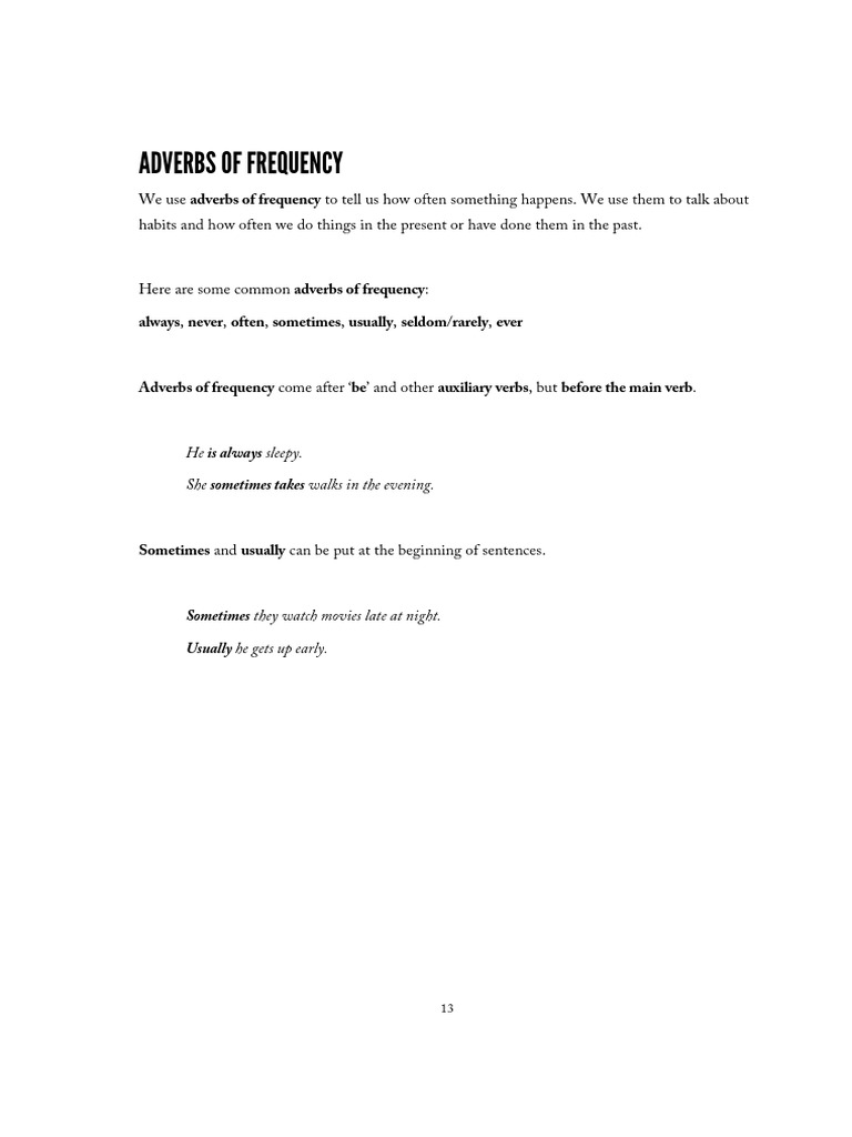 English Conversation Notes | PDF | Adverb | Verb