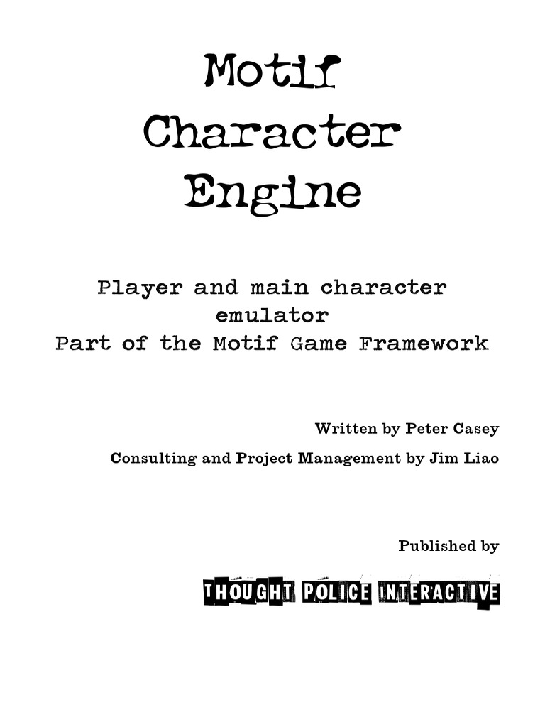 Motif Character Engine (V2) | PDF | License | Copyright