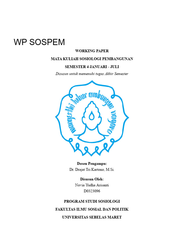 Working Paper Sospem | PDF