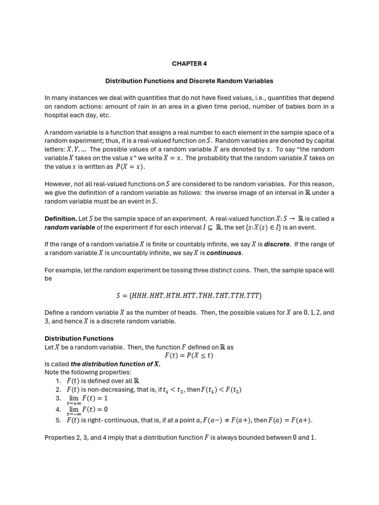 Chap 4 Probability and Statistics For Engineers | PDF | Random Variable ...
