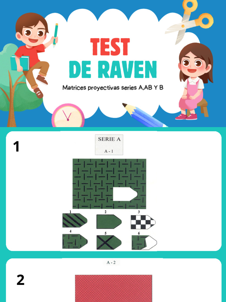 Test de Raven: Matrices A, AB y B | PDF