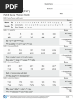 CORE Phonics Survey | PDF | Phonics | Linguistics