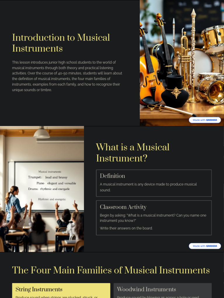 Introduction To Musical Instruments | PDF