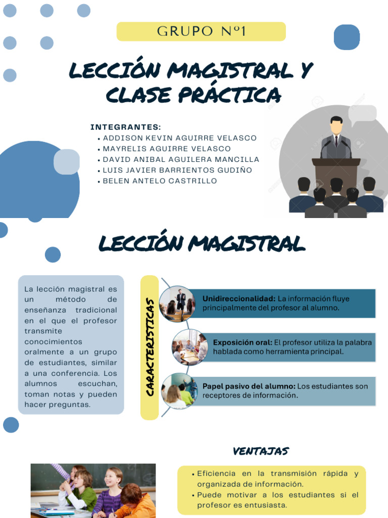 Lección Magistral Y Clase Práctica | PDF