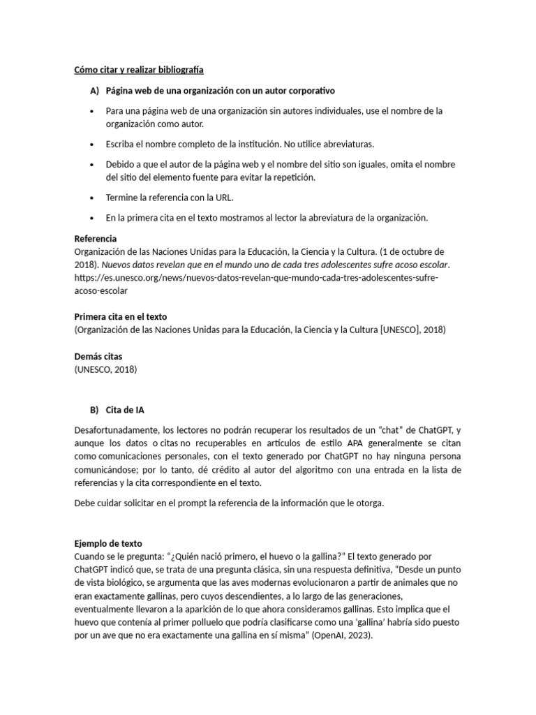 Cómo Citar y Realizar Bibliografía | PDF | Bibliografía | Red mundial