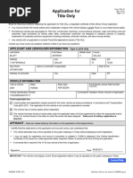 Texas Rebuilt Vehicle Statement Form VTR-61 | PDF | Pickup Truck ...
