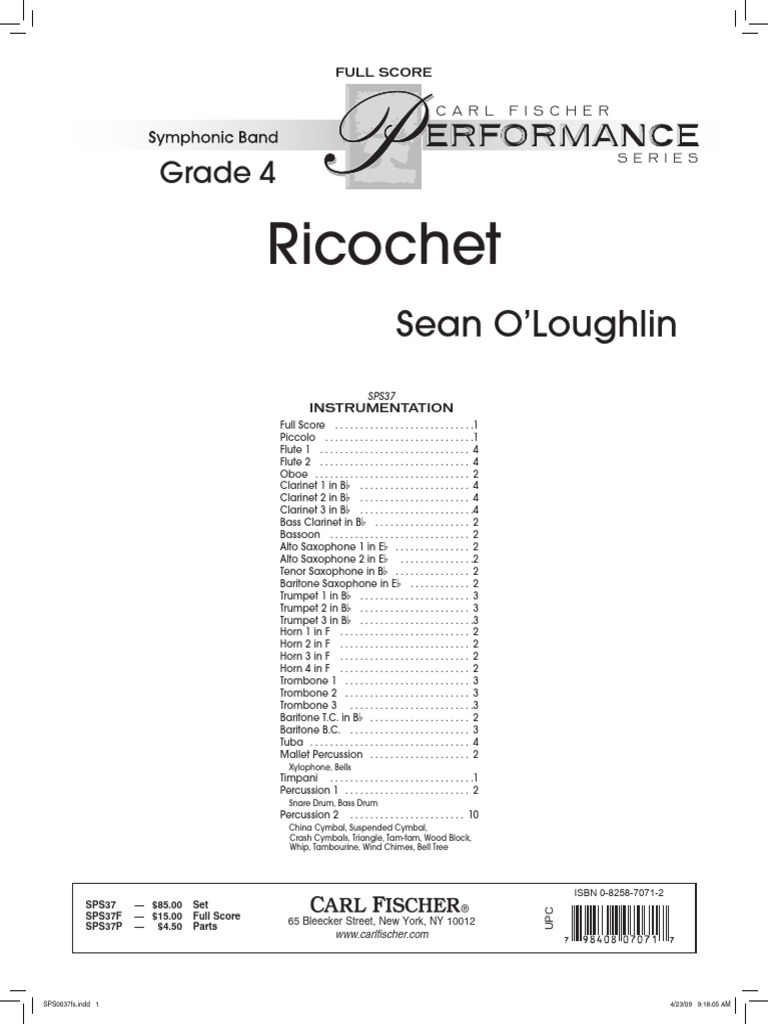SPS37_RICOCHET | PDF | Orchestras | Musical Instruments