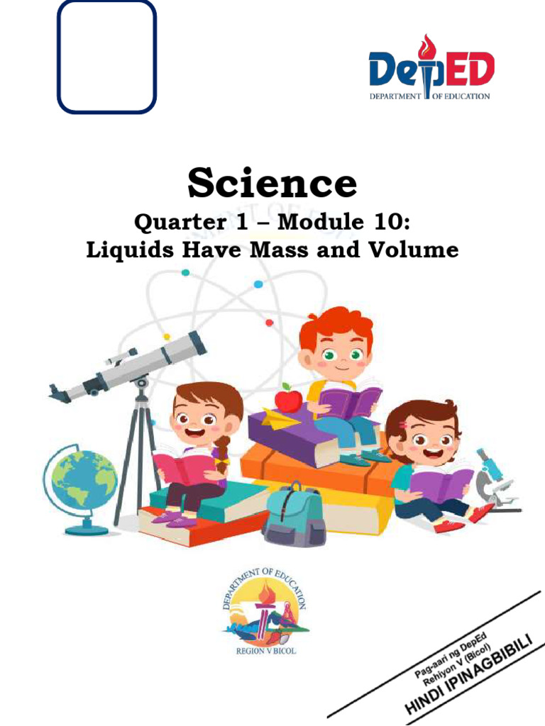 Q1 Module 10 Characteristics of Liquid Mass and Volume | PDF