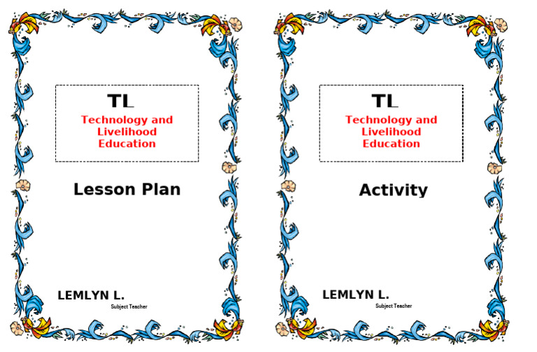 Technology and Livelihood Education Plan | PDF
