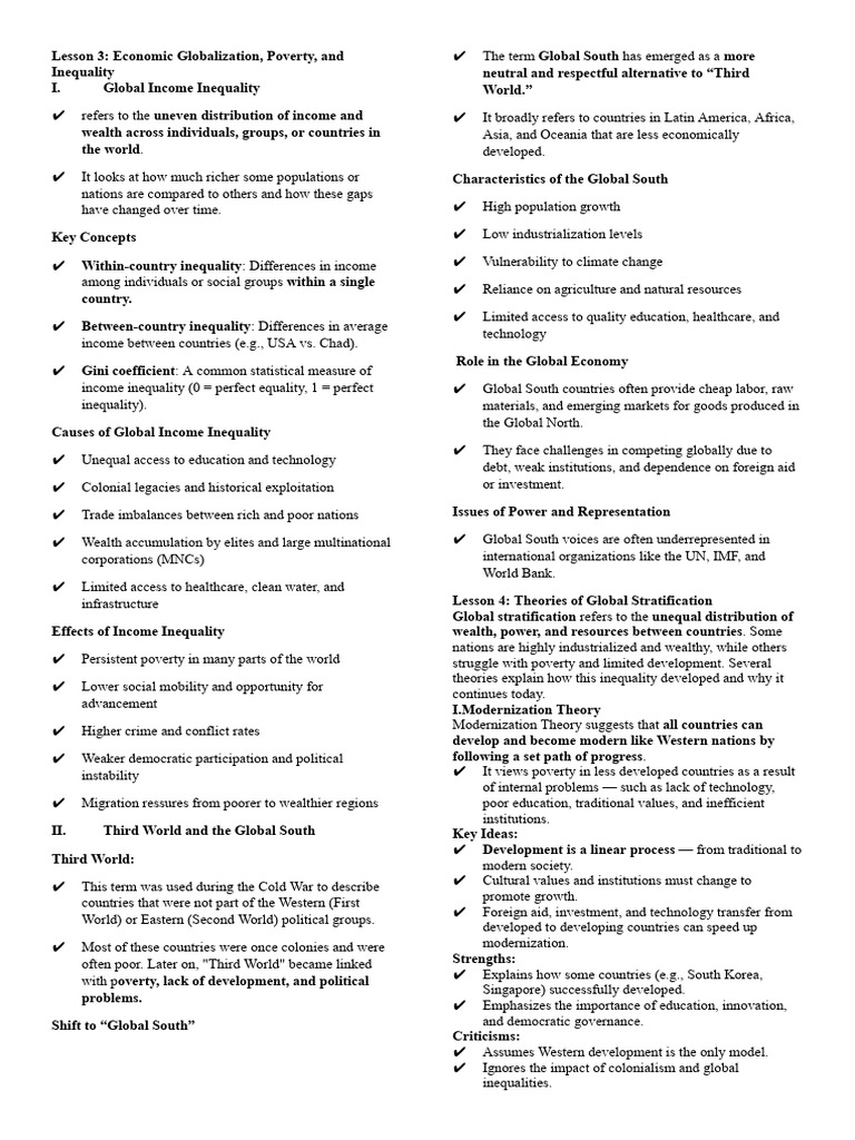 Poverty and Stratification | PDF | Economic Inequality | Discrimination ...