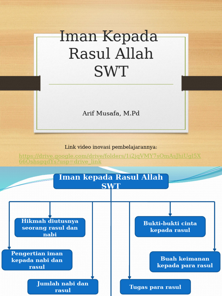 Iman Kepada Rasul Allah SWT Fiks | PDF