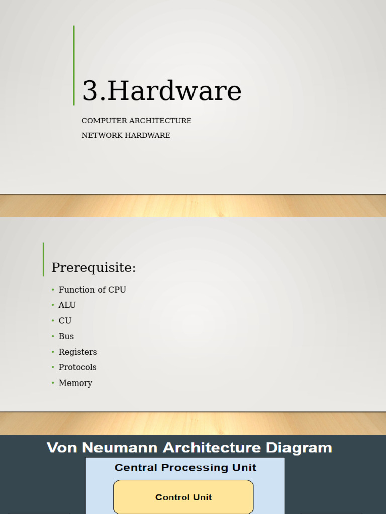 Chap 3 Hardware Computer Architecture | PDF | Central Processing Unit | Computer Data Storage