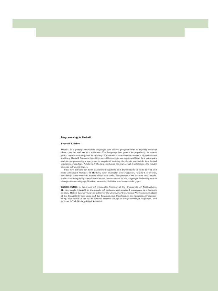 (Ebook) Programming in Haskell by Graham Hutton ISBN 9781316626221 ...