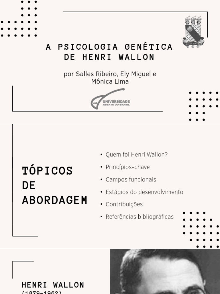 A Psicologia Genética de Henri Wallon | PDF