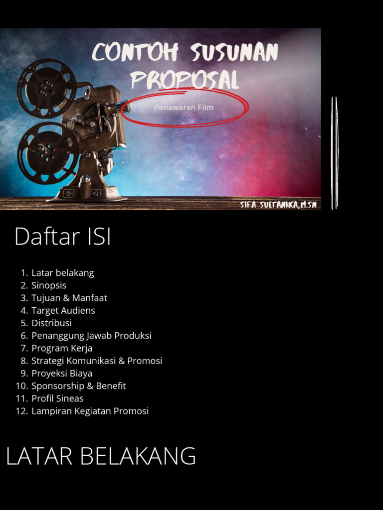 Proposal Film: Rencana Produksi dan Pemasaran | PDF