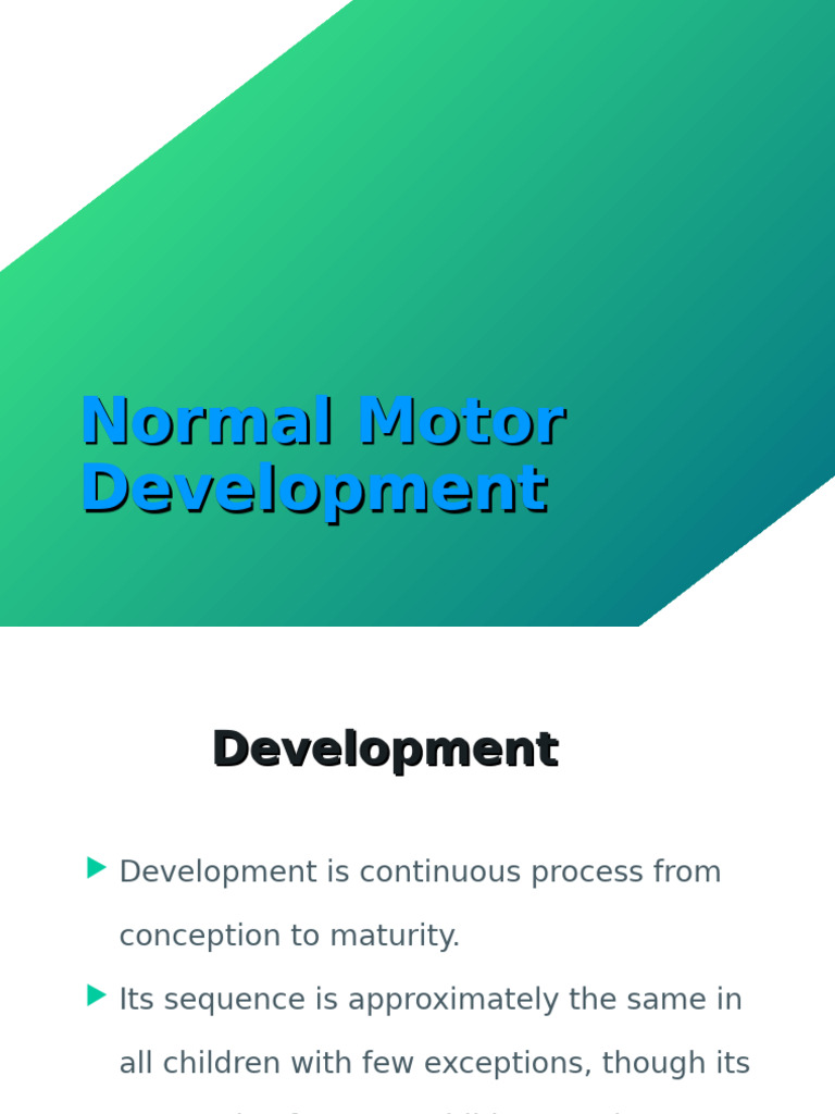 1 - Motor Development Milestones | PDF | Child Development | Nervous System