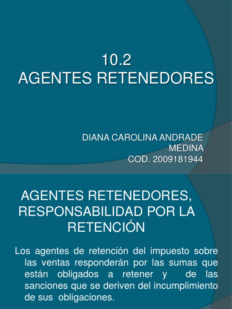 Agentes Retenedores | PDF | Liquidación | Impuestos