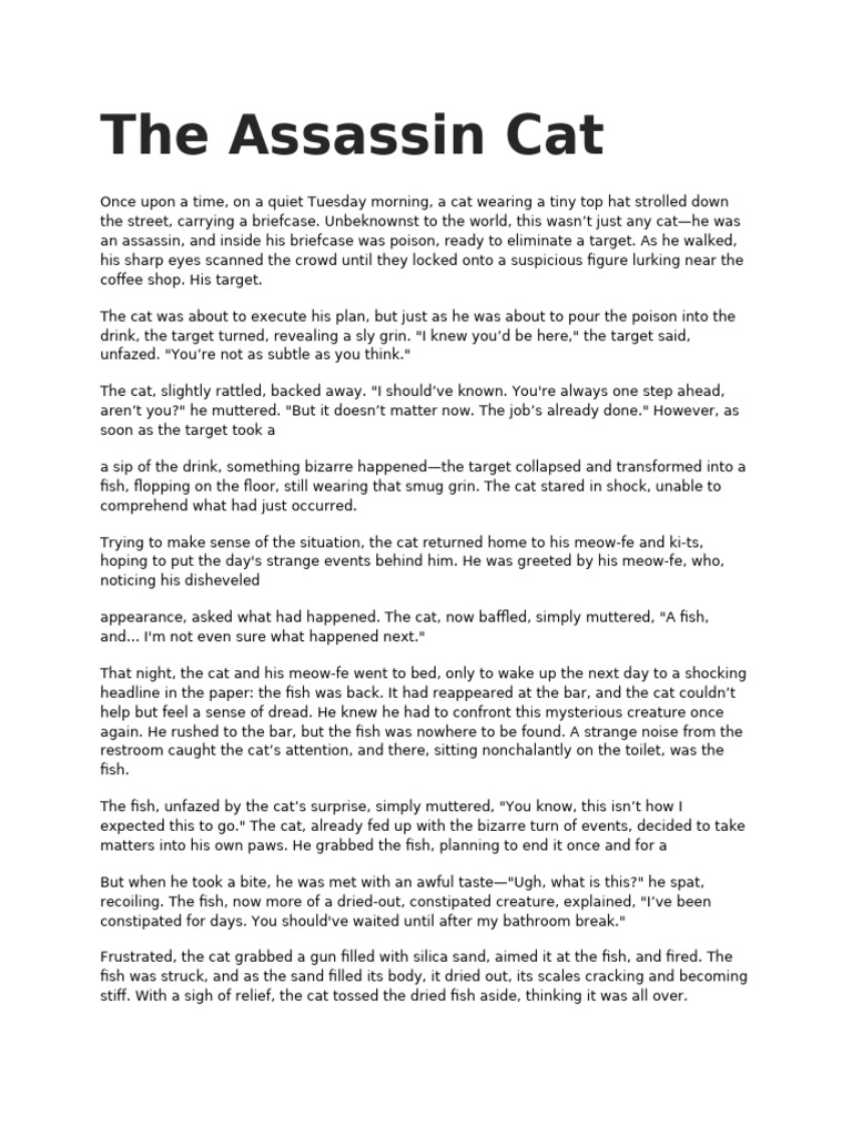 Assassin Cat vs. Mysterious Fish | PDF