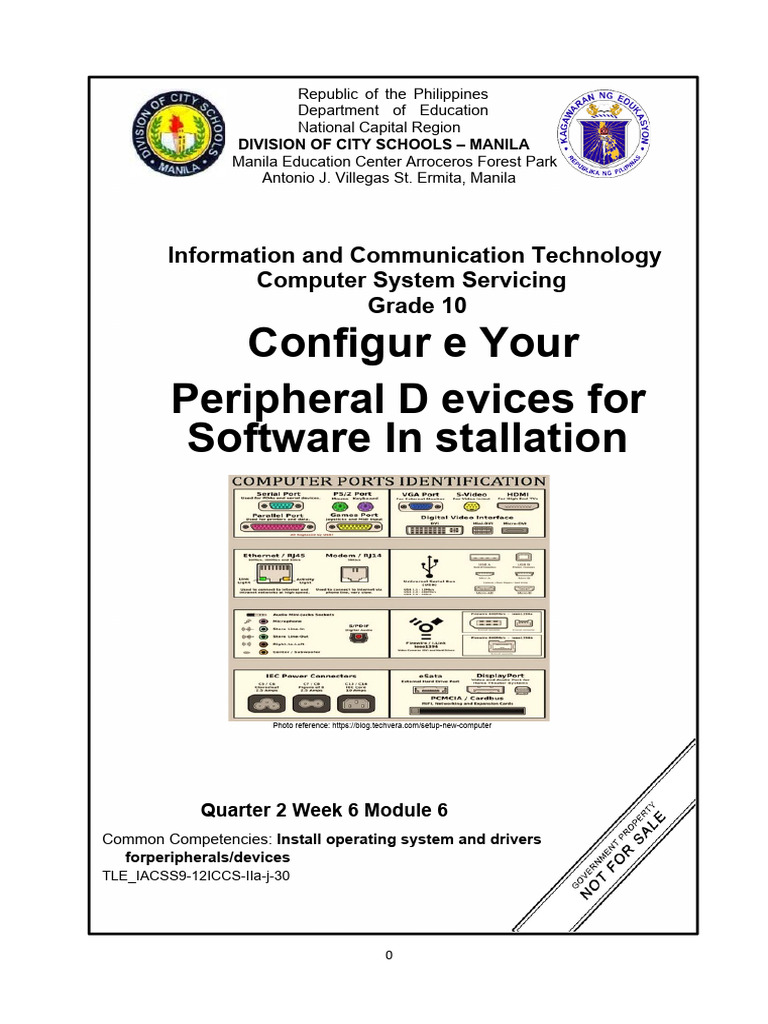 TLE-TE-10_Q2_Mod6_ICT-CSS.pdfs1.pdf_20251014_133245_0000 | PDF | Usb | Electronics