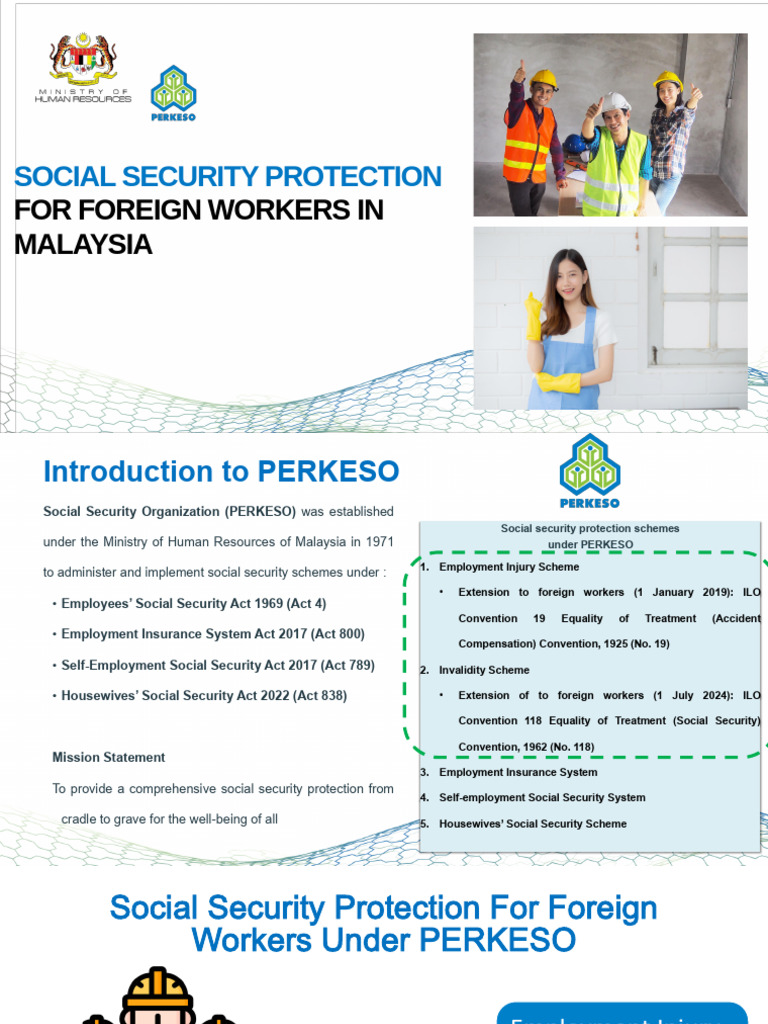 SOCSO Coverage for Foreign Workers | PDF | Pension | Employment
