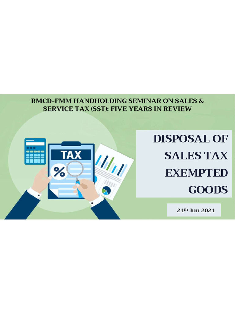 Paper 3 - Intan Fairuz - Disposal of Goods | PDF | Taxes | Waste Management