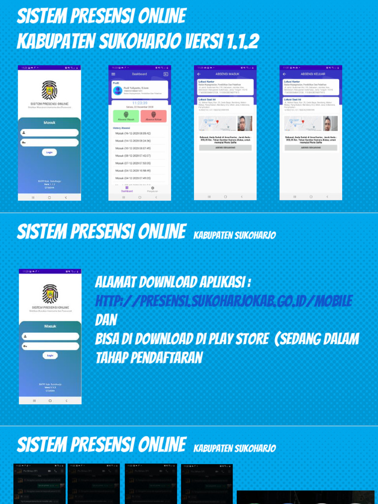 Manual Presensi Online v1 | PDF