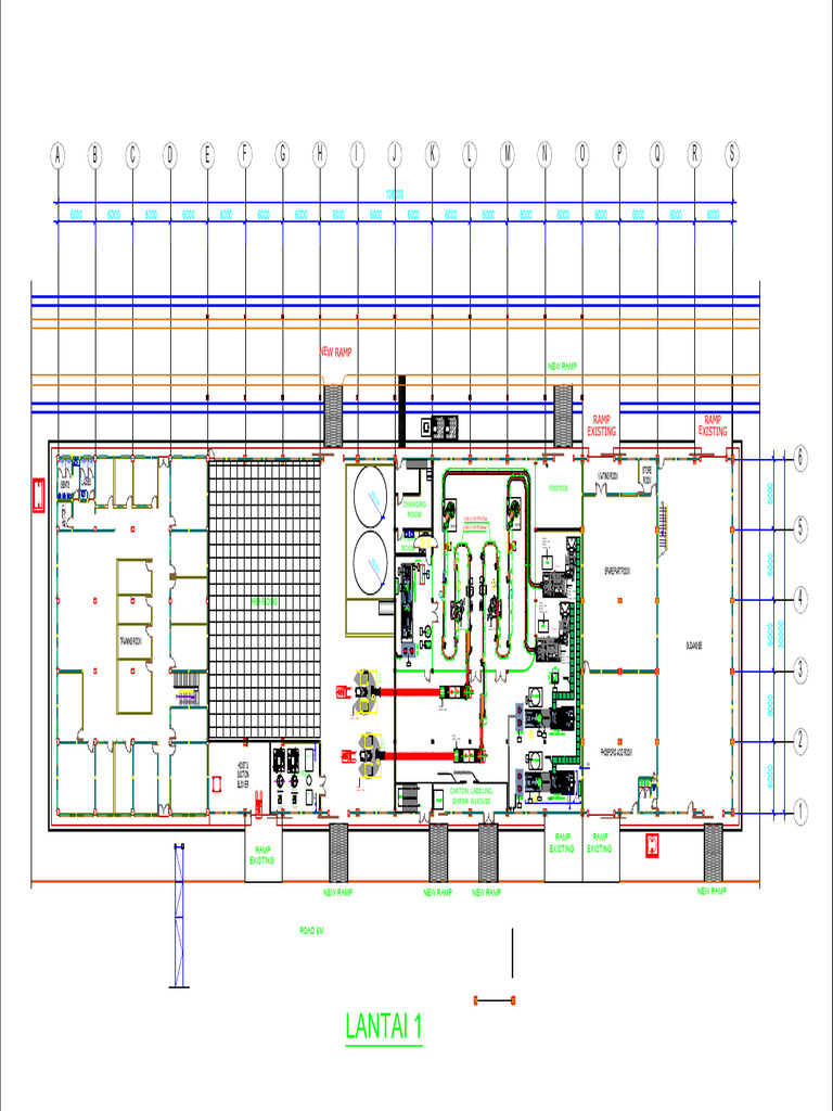 Layout Bottling Plane - Revisi1 | PDF | Machines | Mechanical Engineering