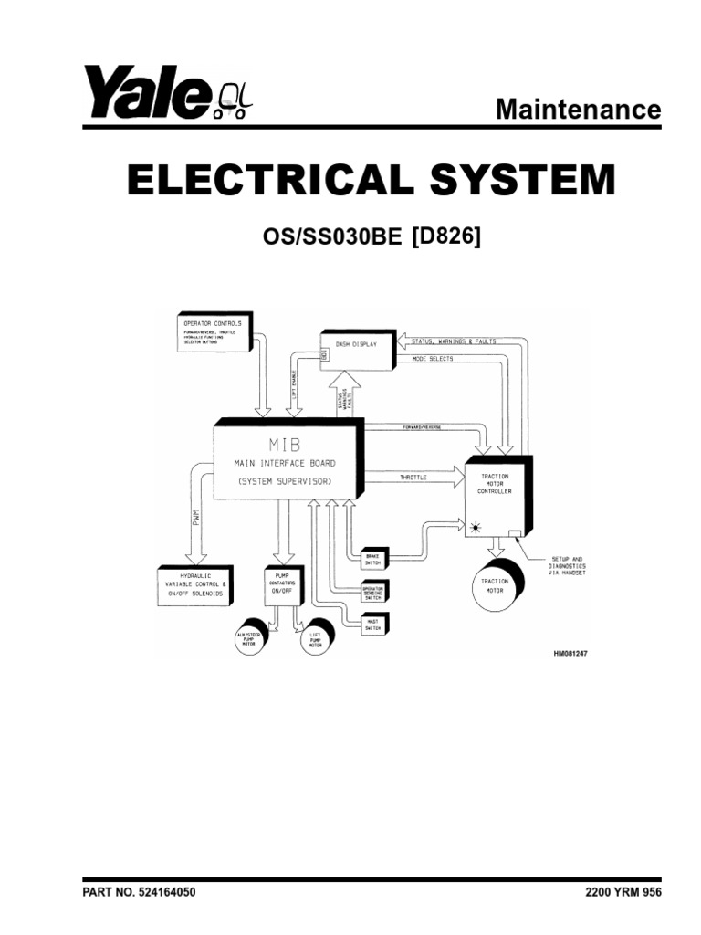 Yale Os30 | PDF | Electric Motor | Relay