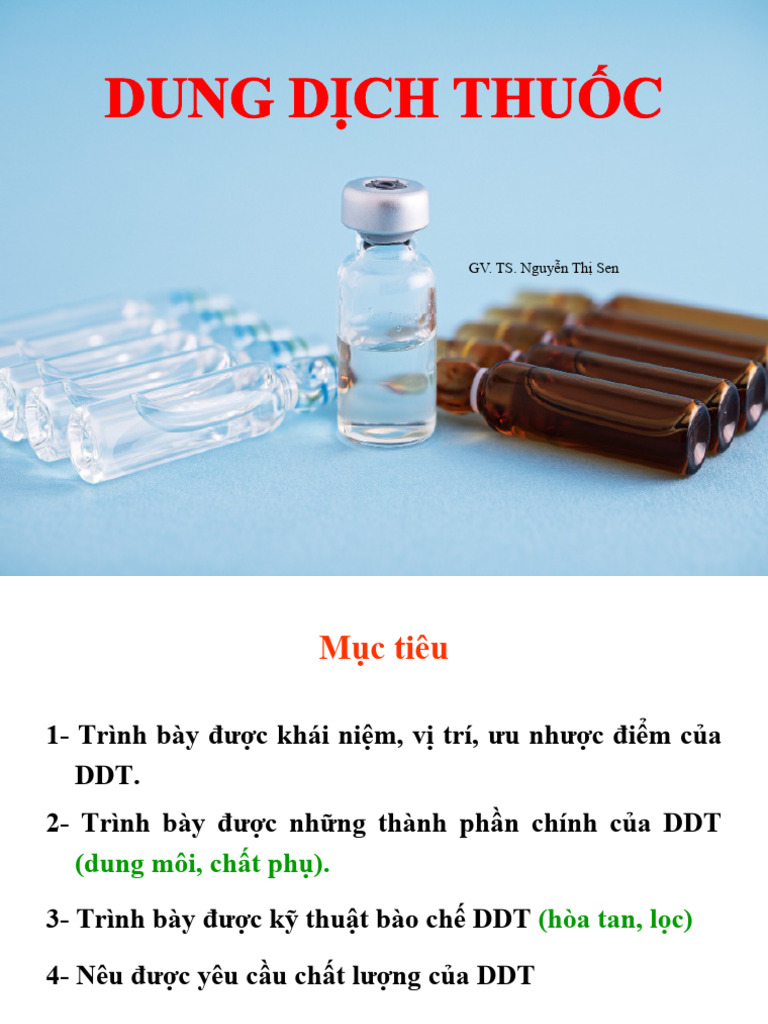 Dung Dich Thuoc | PDF