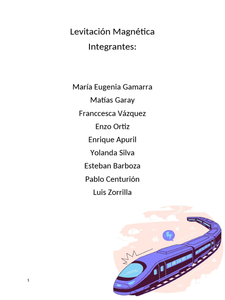 Fundamentos de la Levitación Magnética | PDF | Inducción ...