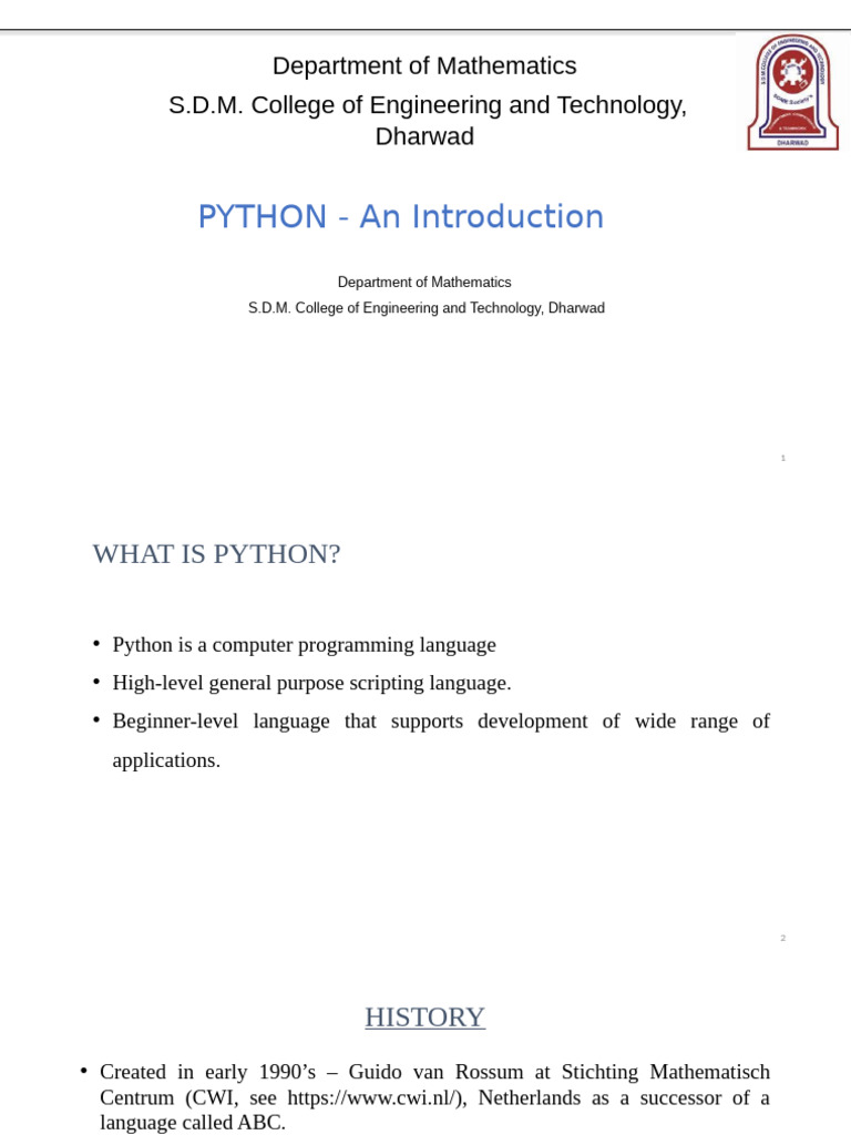 Introduction 1 PPT | PDF | Python (Programming Language) | Command Line ...