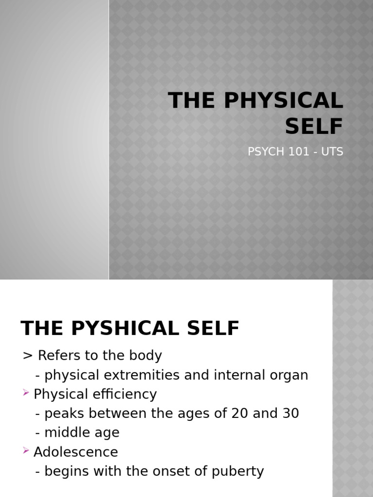 Understanding the Physical Self in Psychology | PDF | Adolescence ...