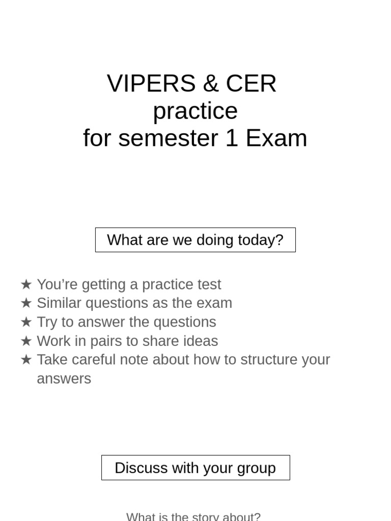 Chris - VIPERS & CER Practice For Semester 1 Exam | PDF | Ddt | Zoology
