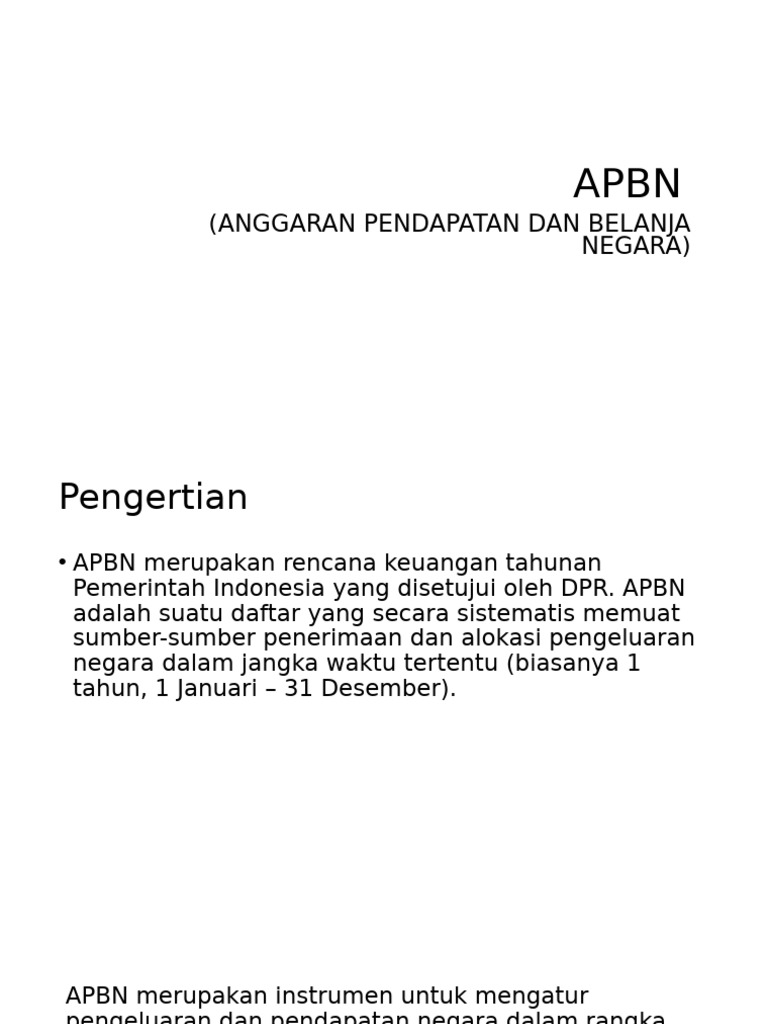 APBN | PDF