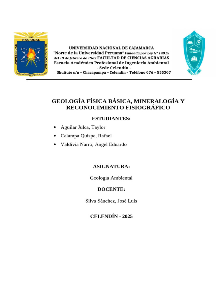 Geología 2 | PDF | Roca (geología) | Minerales