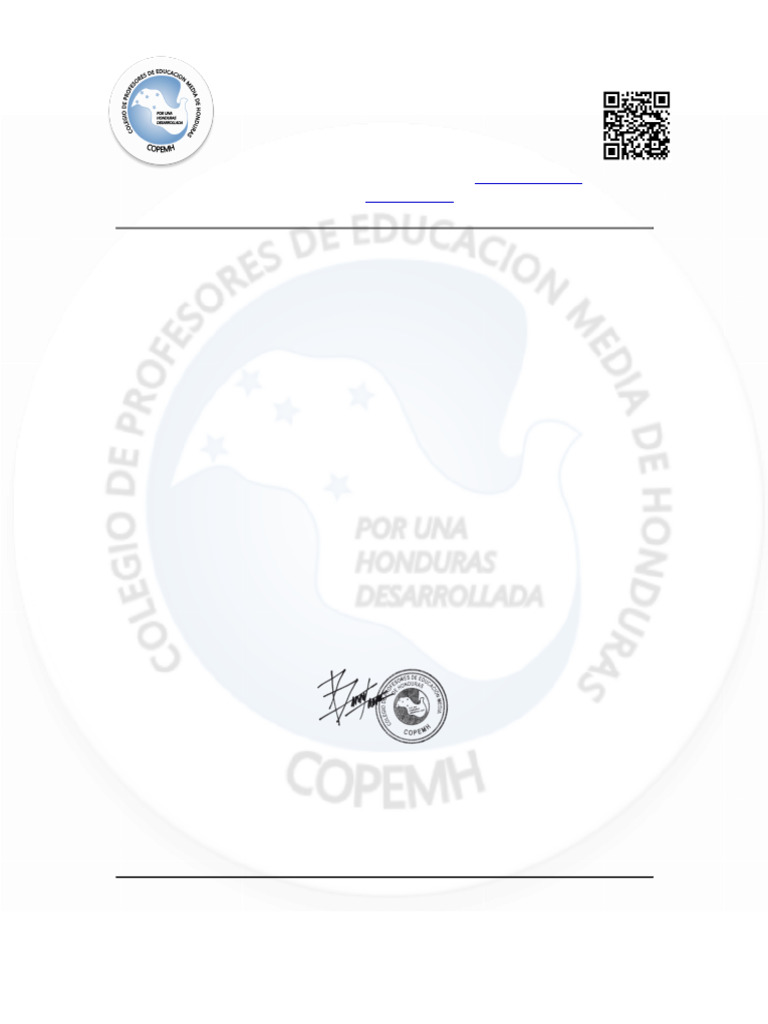 Constancia de Colegiación COPEMH 2024 | PDF