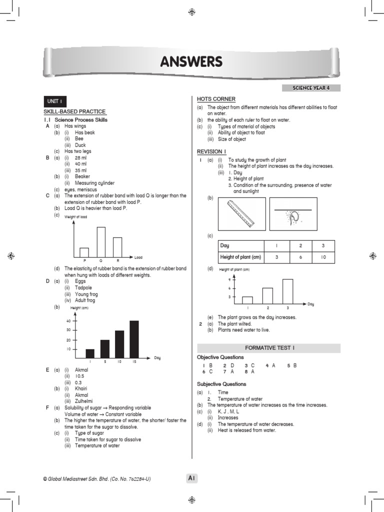 Science Skills Practice for Year 4 | PDF | Energy Development | Breathing