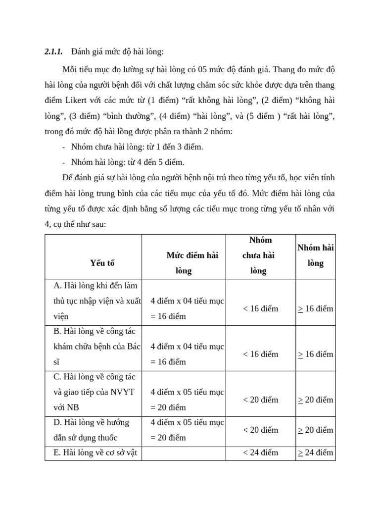 Đánh Giá M C Đ Hài Lòng | PDF