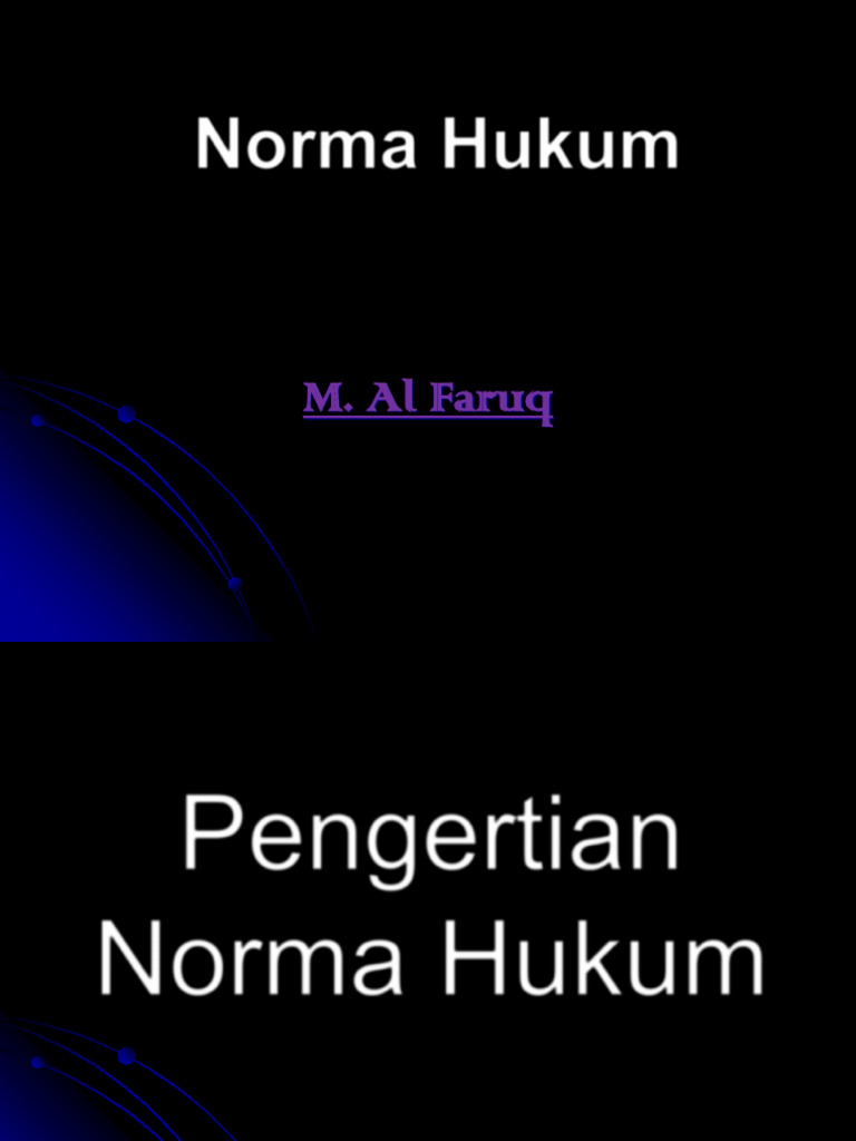 Norma Hukum | PDF