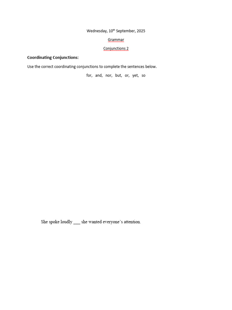 Mastering Conjunctions: Exercises & Tips | PDF | Chess