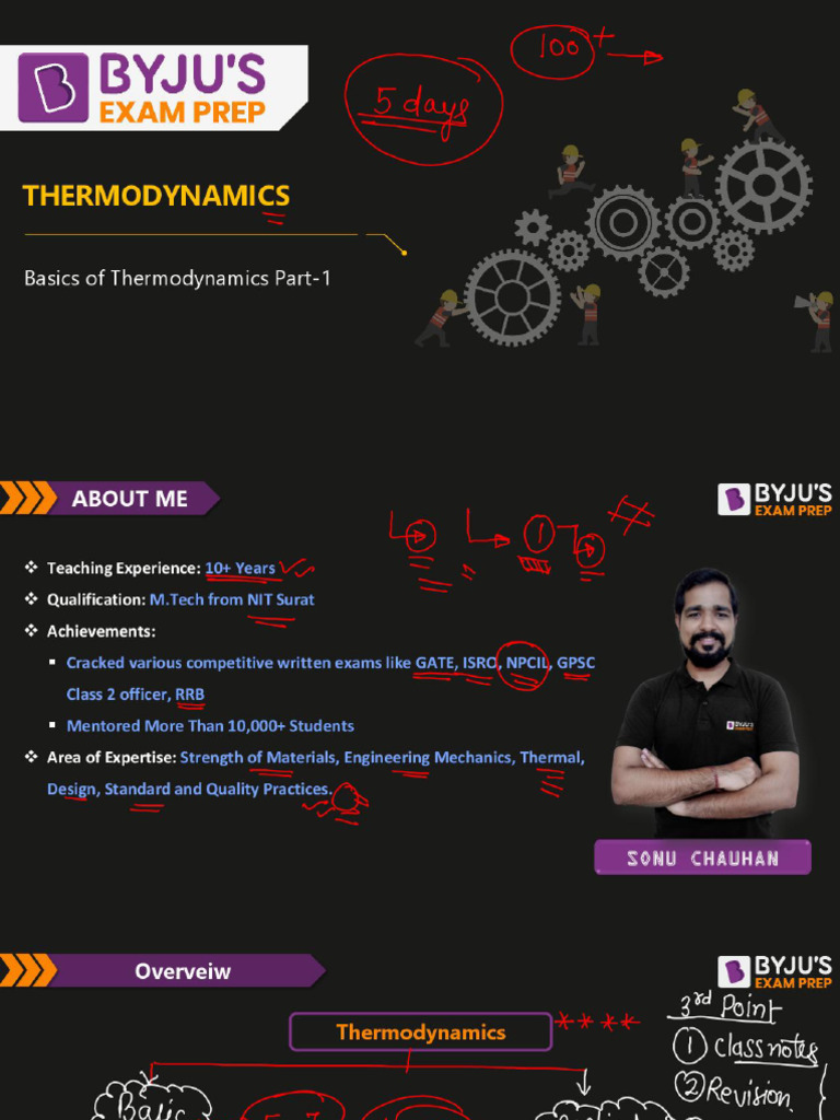 Class Basics of Thermodynamics Part 1 | PDF