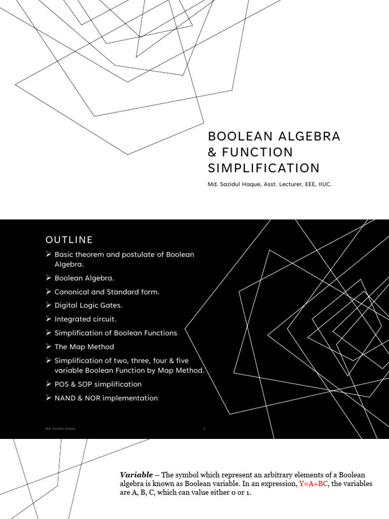 Boolean Algebra & Functions - SEGMENT02 (Not Final) | PDF | Boolean ...
