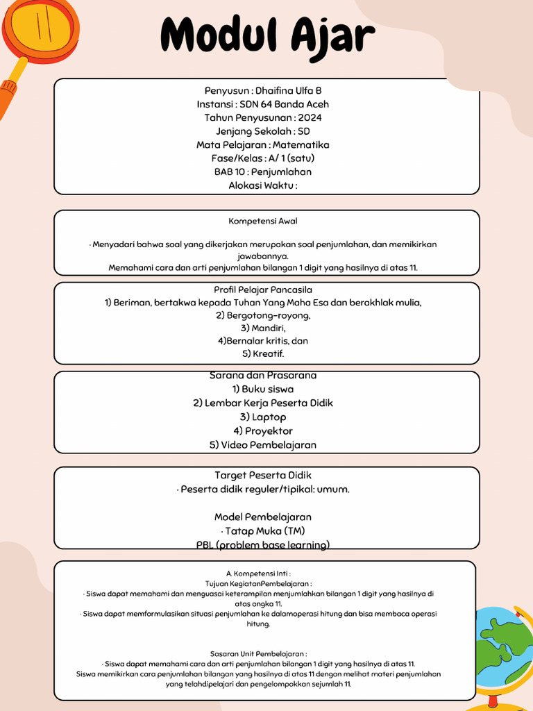 Modul Ajar Fix | PDF