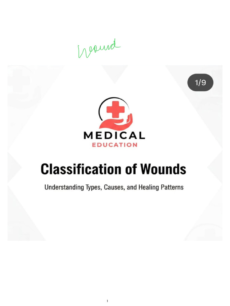 Classification of Wound | PDF