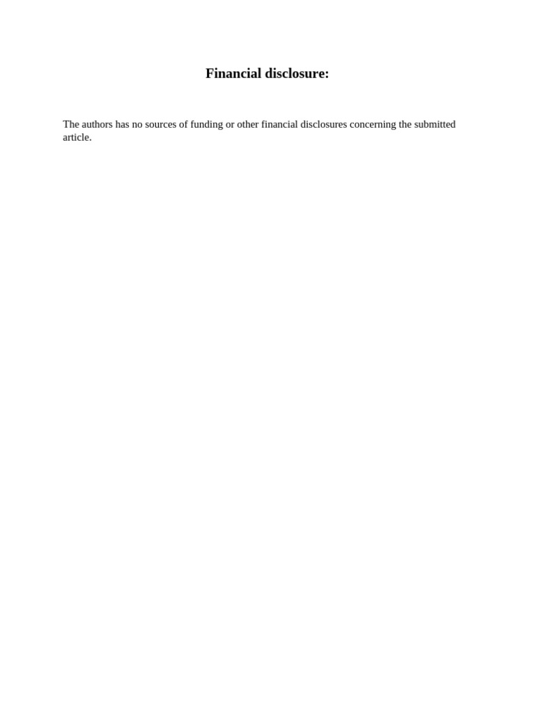 Financial Disclosure | PDF