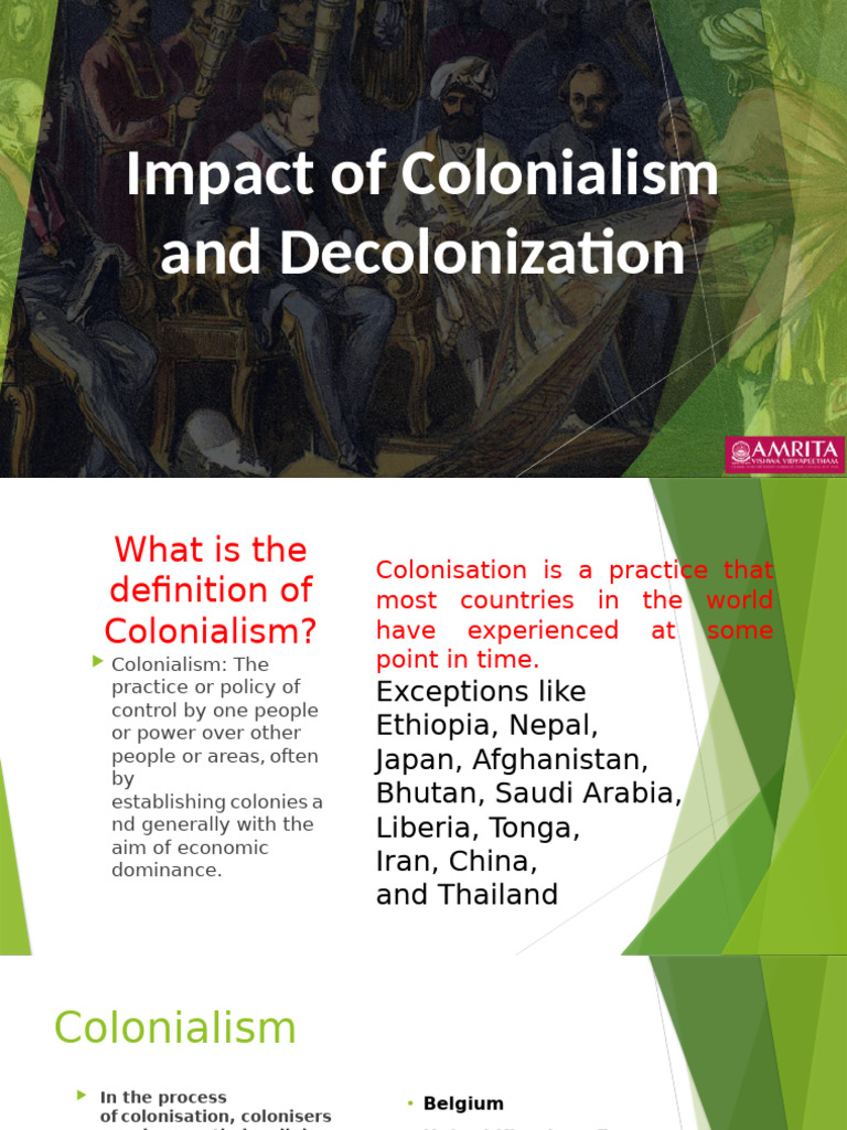 Colonialism and Its Psychological Impact | PDF