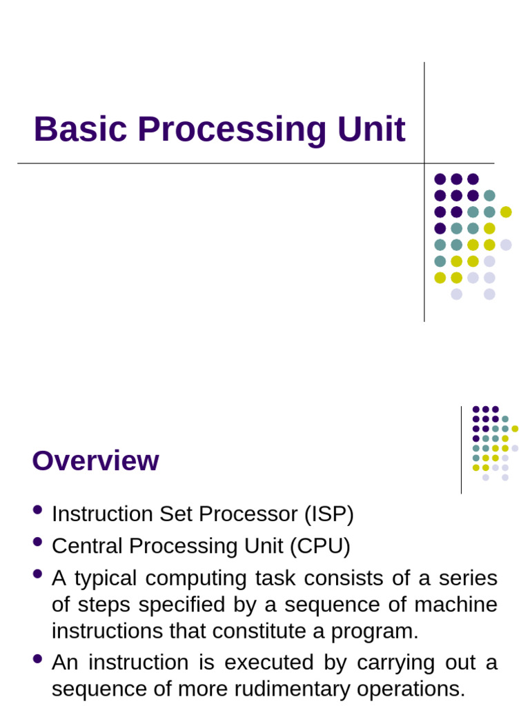 Basic Processing Unit 3 | PDF | Central Processing Unit | Integrated Circuit
