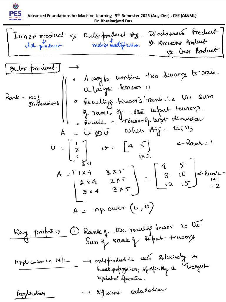 Basics of Matrix and Tensor-Merged-Compressed | PDF